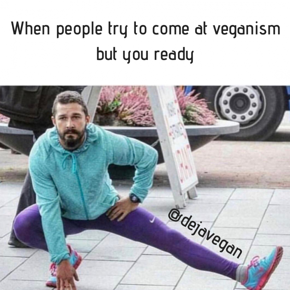 When people try to come at veganism but you ready | Deja Vegan